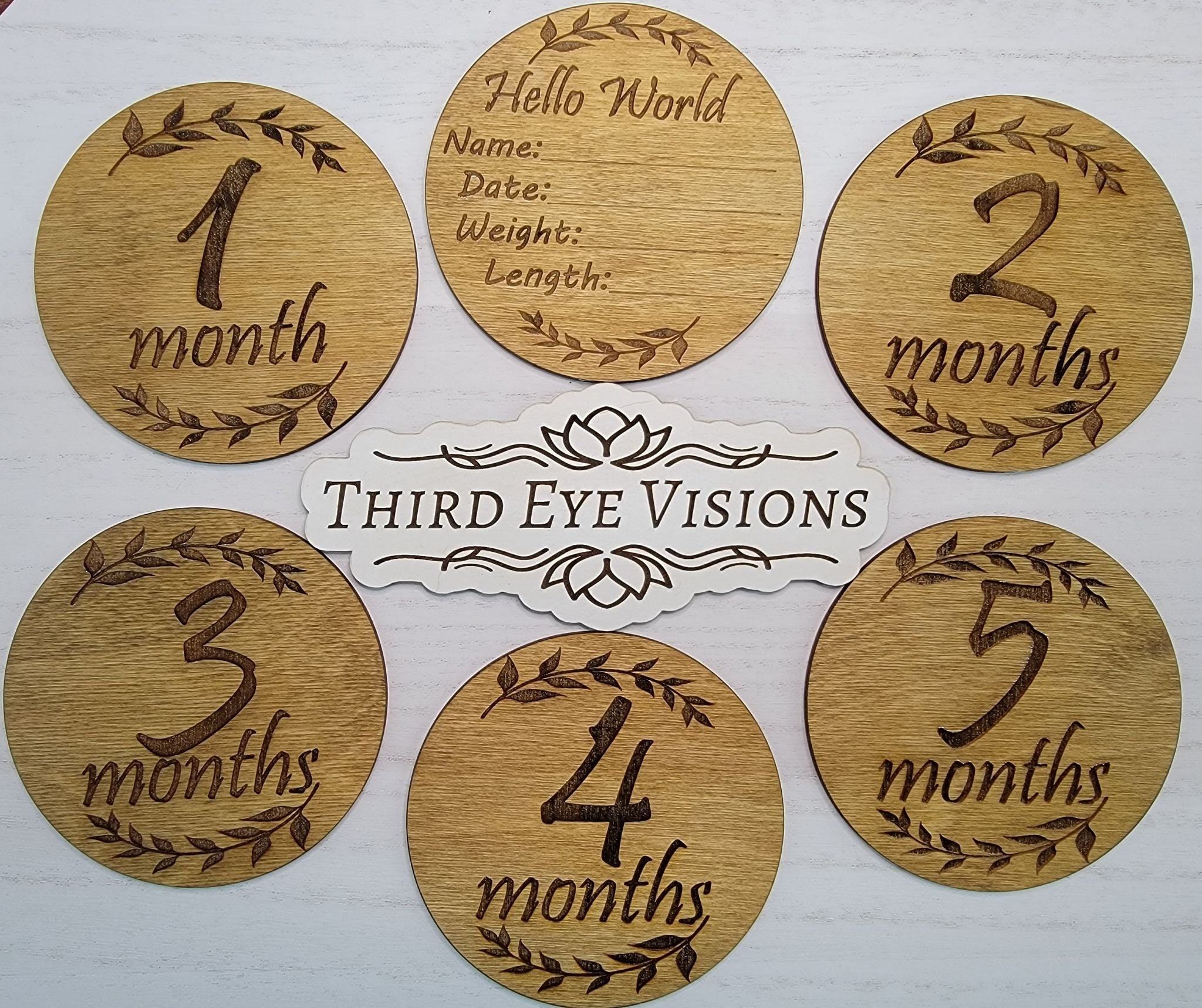Baby Milestone Markers, Picture Props – Third Eye Visions